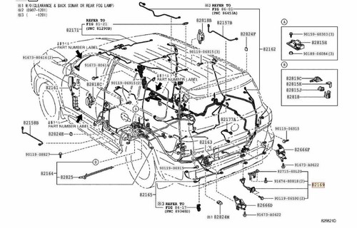 Toyota Lexus Genuine Wire Frame No. 3 Trailer Tow Hitch Wire Harness ...