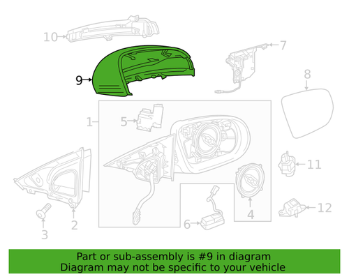 Mercedes Benz E Class W213 2017-2022 Right Wing Mirror Cover OE ...
