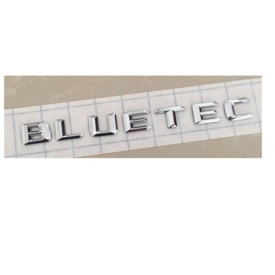Chrome 3D Letters BLUETEC Trunk Lids Emblems Badges for Mercedes Benz ...