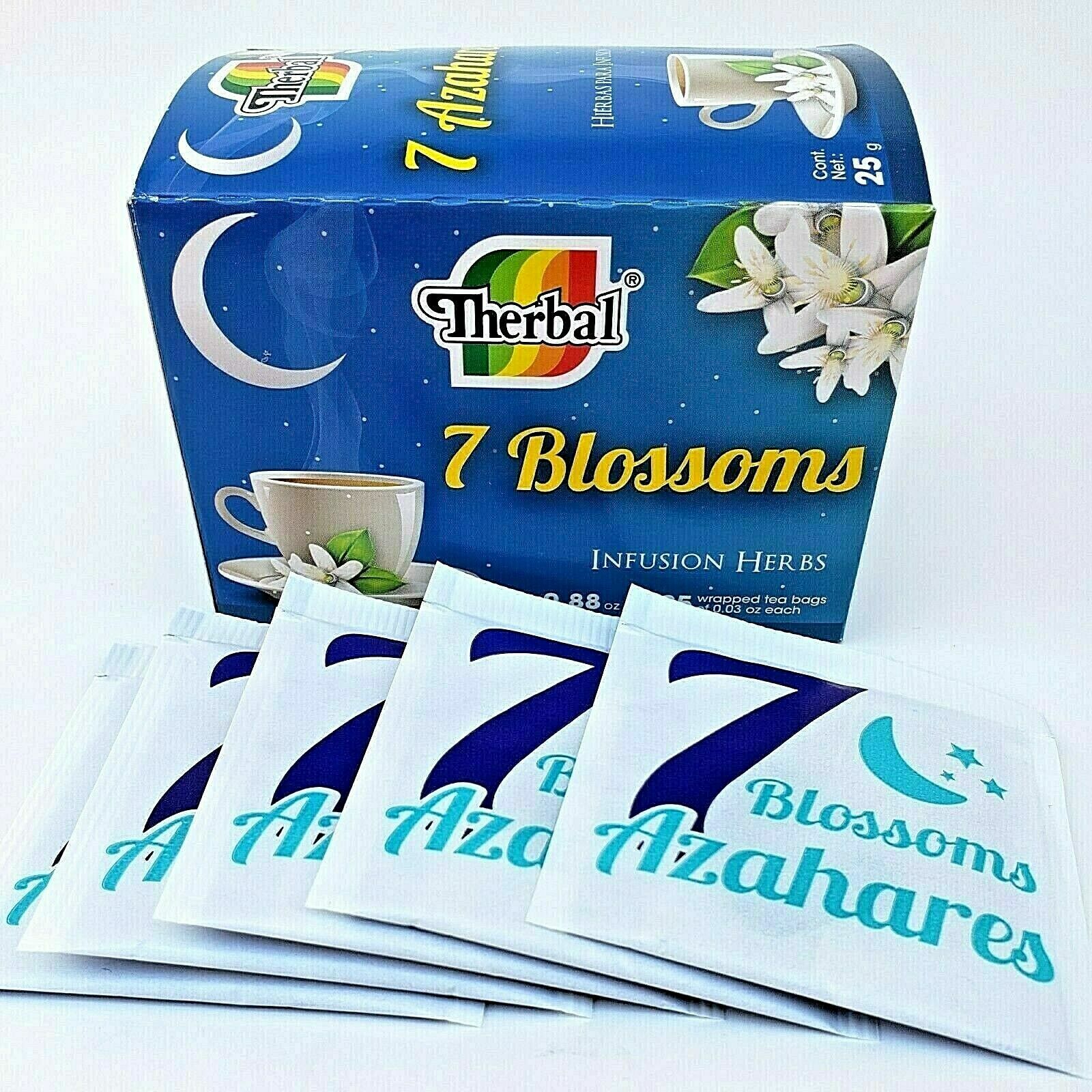 2 Packs TE DE 7 AZAHARES 50 BAGS 0.03 oz EACH 7 BLOSSOMS Therbal Made ...