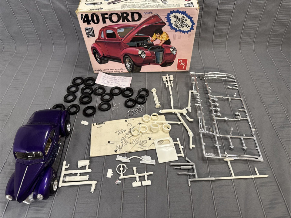 AMT 40 Ford Coupe Model Car Kit With Box, Built Up | eBay