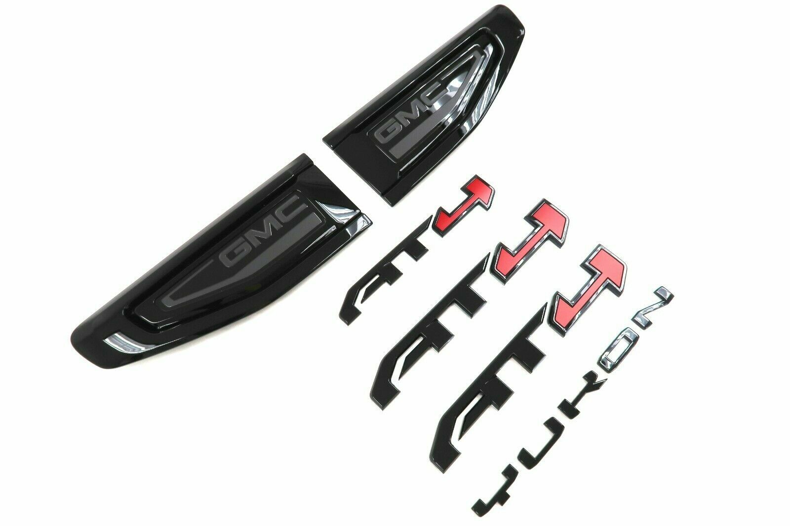 2021-2024 GMC Yukon / Yukon XL AT4 Emblems 86543266 Black & Red Genuine ...