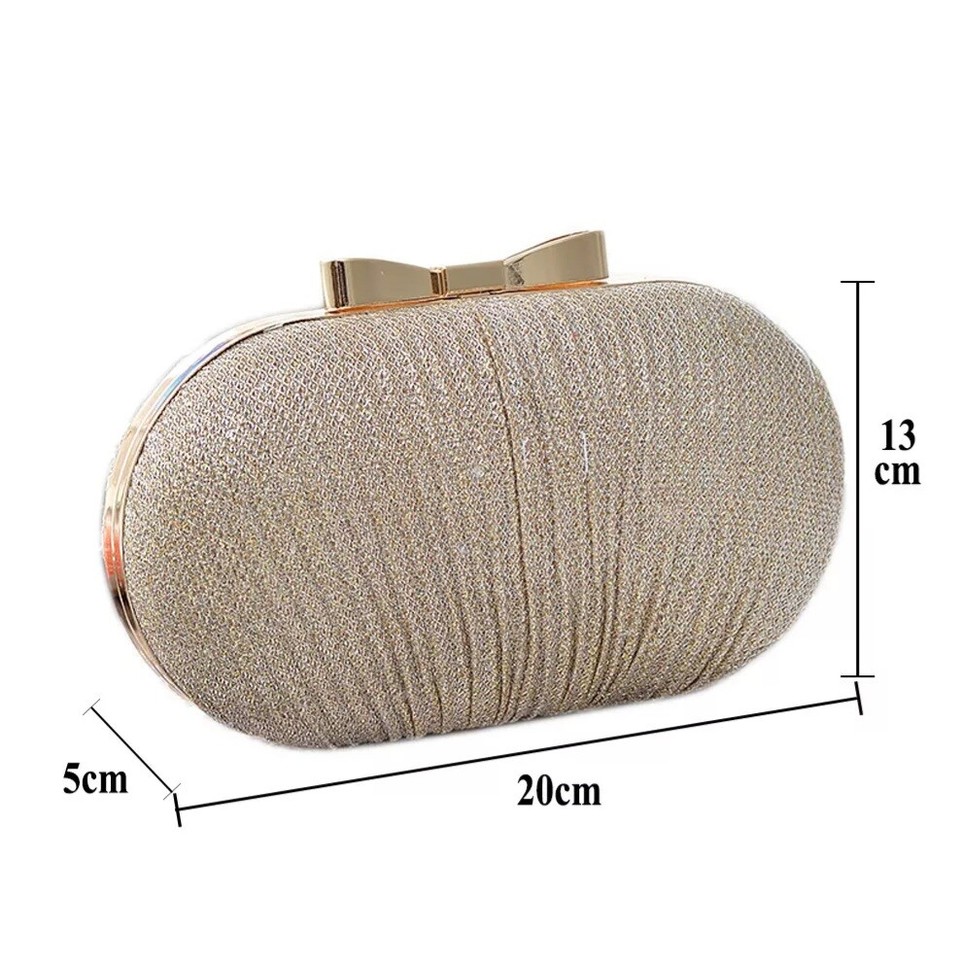 Women Small Evening Clutch Bag Purse Gold Black Silver Chain Shoulder ...