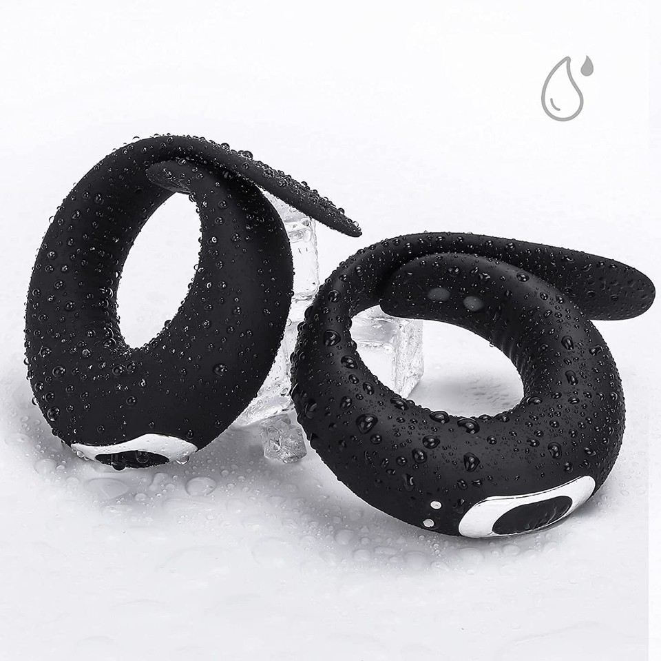 Vibrating Cock Rings Adjustable Penis Ring Silicone Rechargeable For ...