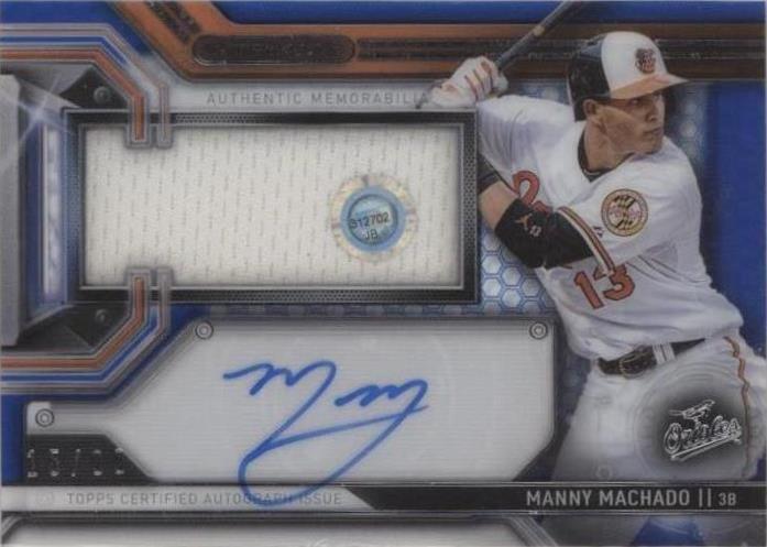 2016 Topps Strata - Clearly Authentic Autographed Relics Manny Machado ...