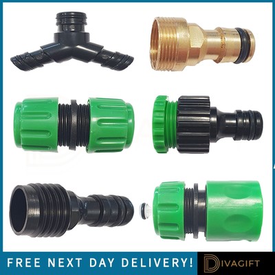 HOSE CONNECTOR UNIVERSAL FITTING ATTACHMENT CONNECTORS HOSE PIPE GARDEN ...