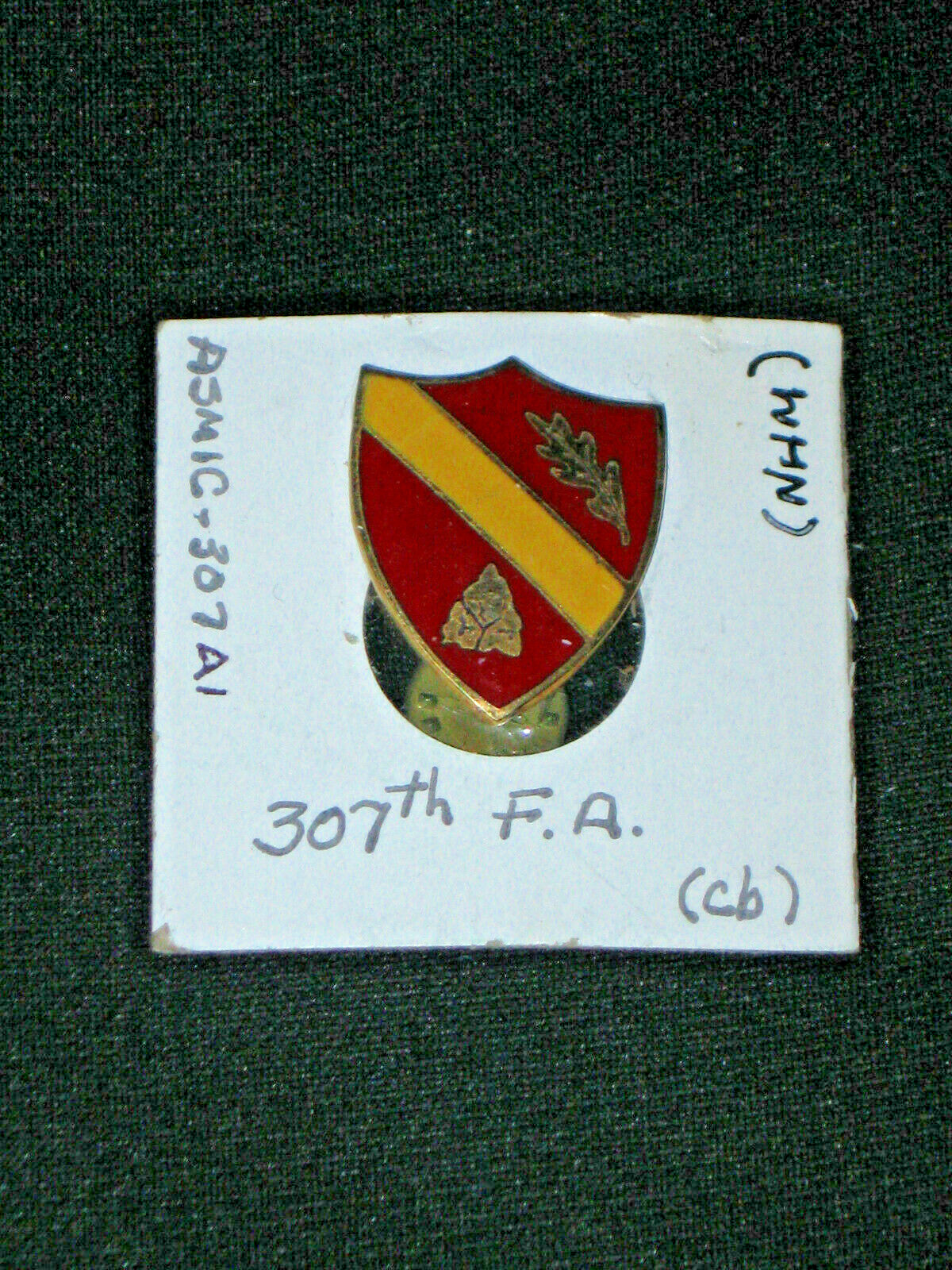 US Army 307th Field Artillery Battalion BN DUI Crest DI Insignia ...