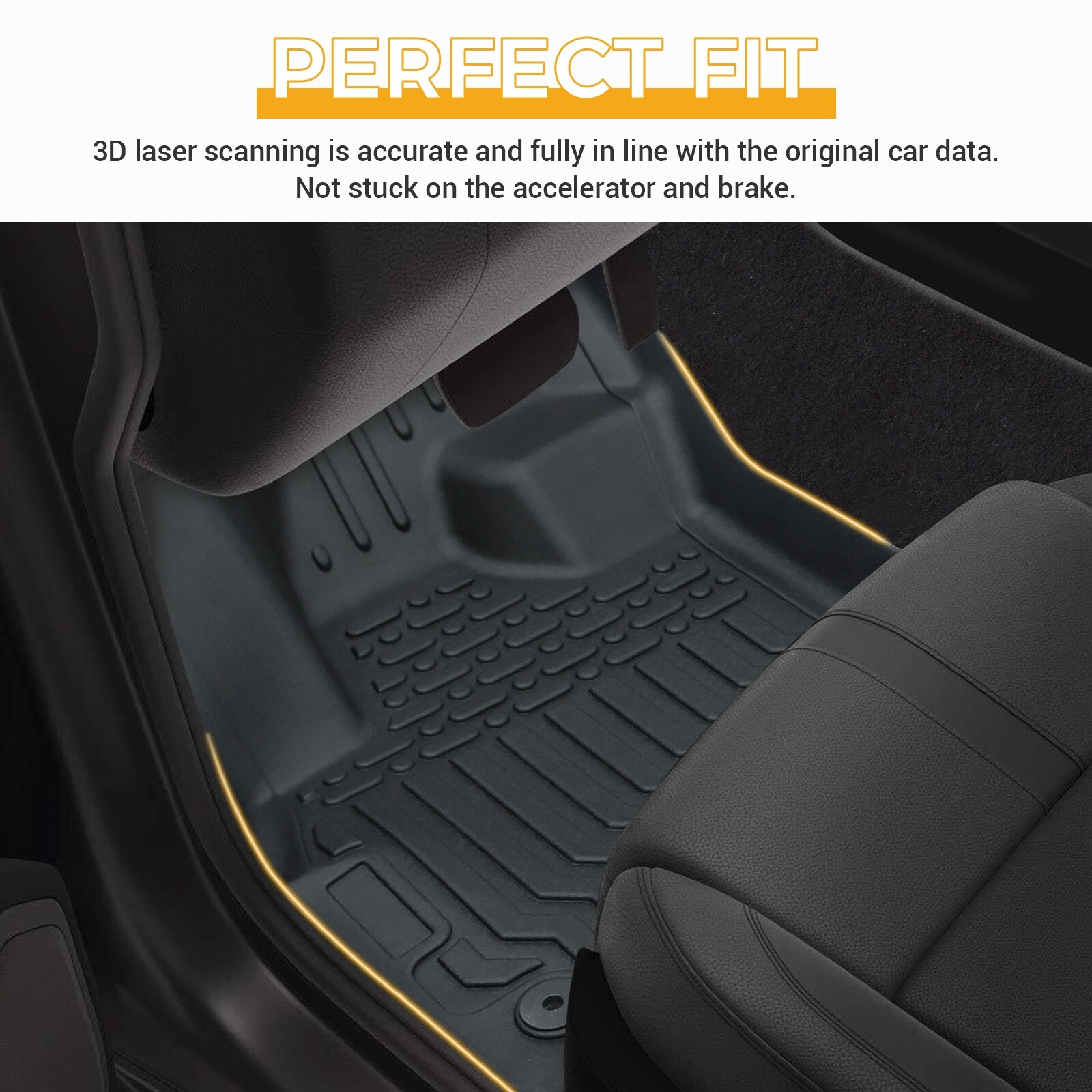 3D TPE Floor Mats & Cargo Liner For Ford Mustang Mach E 2021-2024 All ...