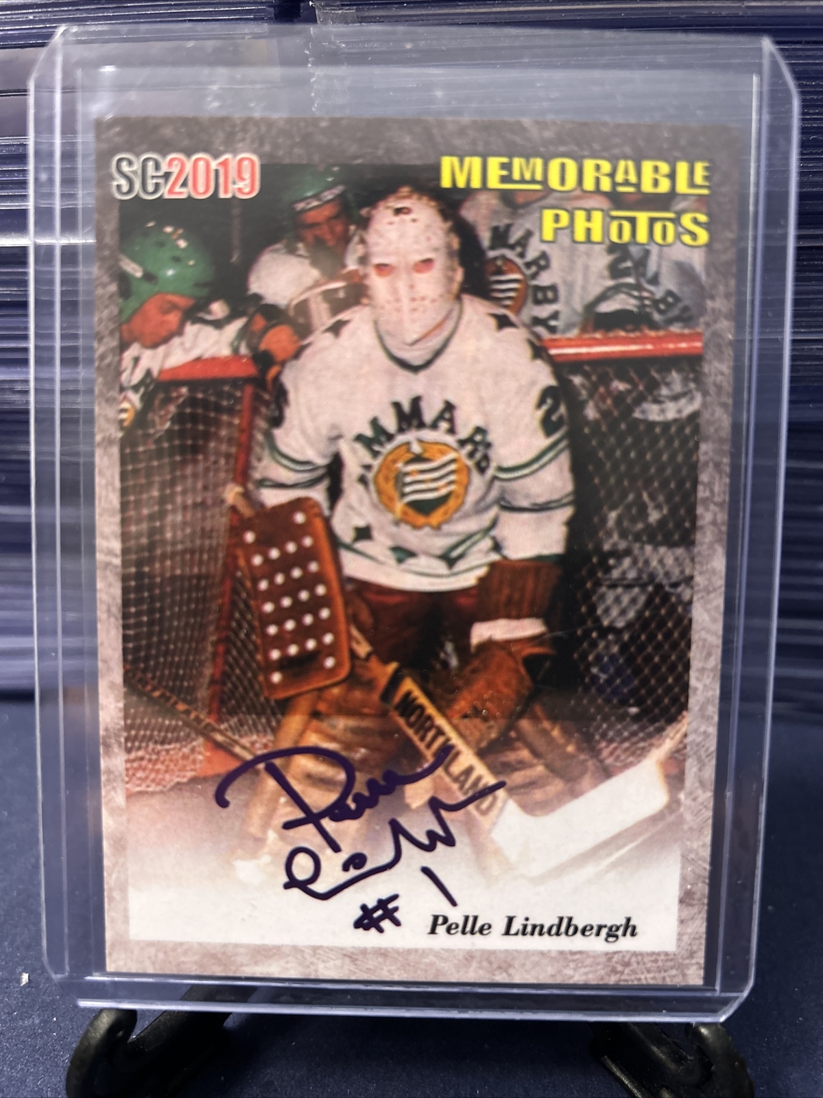 2018-19 SC2019 PELLE LINDBERGH #2 Memorable Photos Facsimile Scripts ...