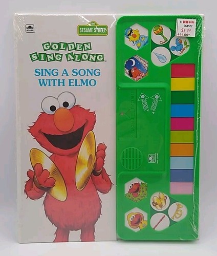 NOS Sealed Golden Sesame Street Sing Along Play & Sing W/ELMO Keyboard ...
