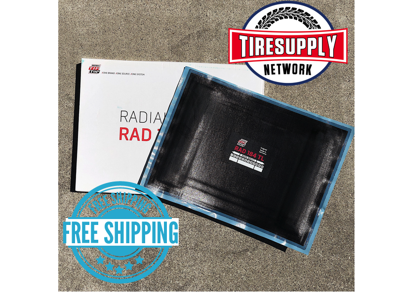 RAD-184 Rema Tip Top Radial Repair (3pc) 11 1/2"x8"" 3 Ply Tire Repair ...