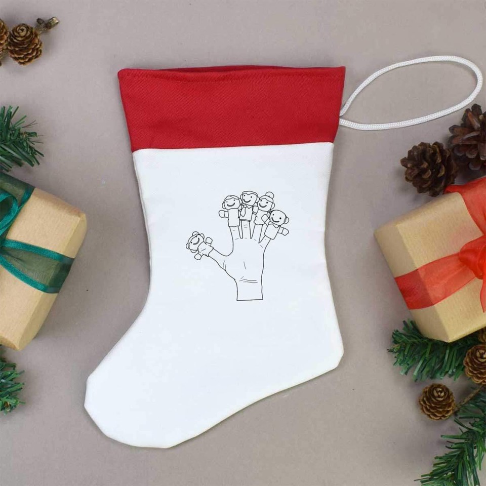 'Finger Puppet Family' Christmas Stockings (SG054666) | eBay UK