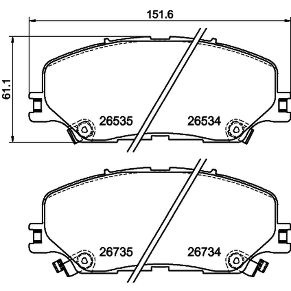 Brake Pads Set For Isuzu D-MAX 2.5 D 4x4 Mintex Front 8975056800 ...