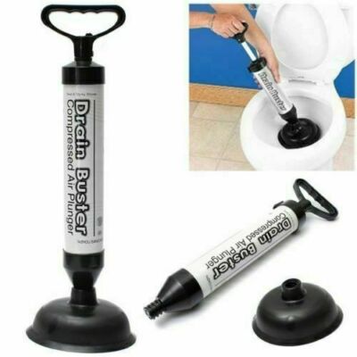 Powerful Drain Buster Plunger Toilet Unbloker Sink Clog Remover Rubber ...
