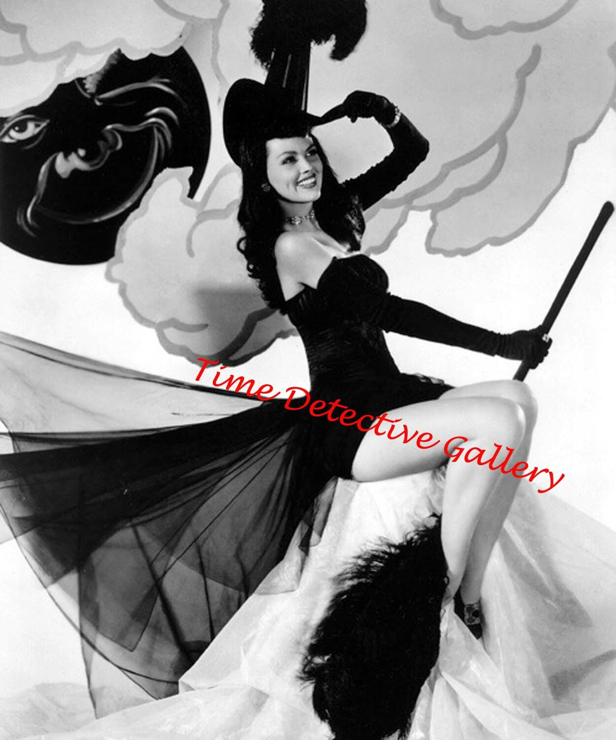 Vintage Halloween Pin-up Girl Witch - Vintage Photo Print | eBay