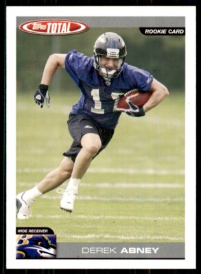 2004 Topps Total Derek Abney Rookie Baltimore Ravens #415 NFL Football ...
