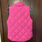 J Crew Hot Pink Quilted Down vest with pockets women XS | eBay
