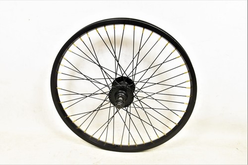 BLACK FRONT 20" BMX BIKE 48 SPOKE WHEEL 14mm AXLE (406 - 19) RIM | eBay