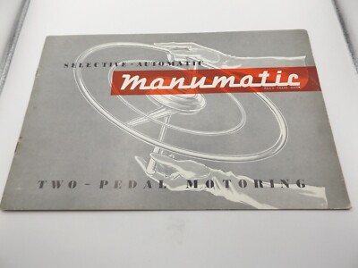 1950's SELECTIVE AUTOMATIC MANUMATIC TRANSMISSION SALES BROCHURE - 14 ...