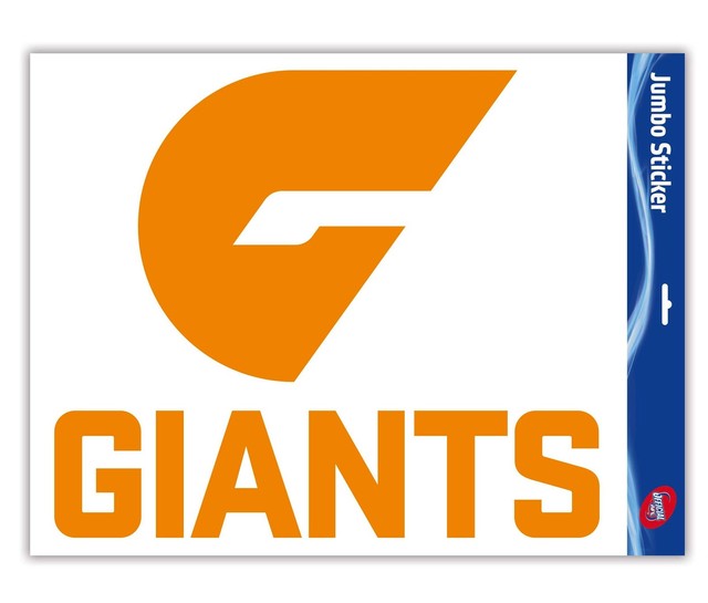 GWS Giants AFL Team Emblem Large Jumbo Sticker 37cm by 44cm for sale ...