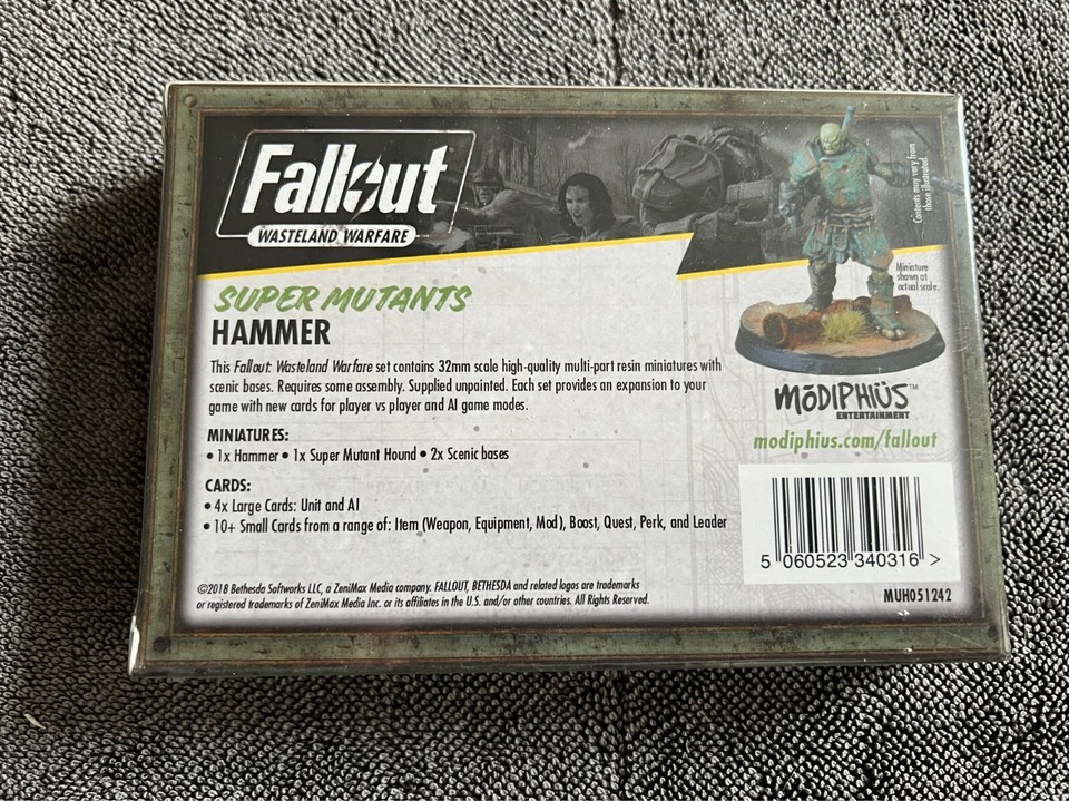 Fallout Wasteland Warfare Super Mutants Hammer Miniatures Modiphius NEW ...