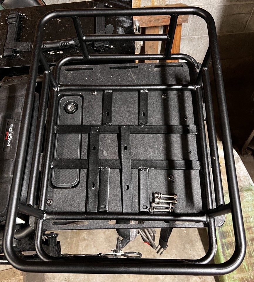 Motorcycle E-Bike Scooter Rear Basket Storage Luggage Rack Universal ...