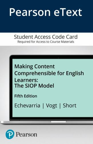 Making Content Comprehensible for English Learners: The SIOP Model ...