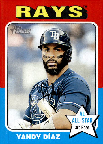 2024 Topps Heritage - Yandy Diaz #230 Rays | eBay