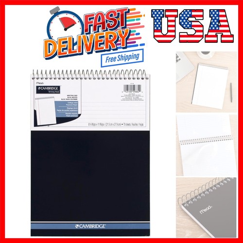 Top Bound College Ruled Notebook - 140 Pages, Navy Cover, Perfect for ...