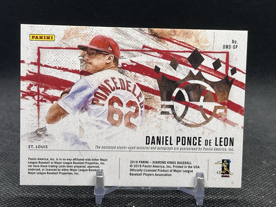 DANIEL PONCE DE LEON ⚾️ 2019 Diamond Kings Dual Relic Auto #DMS-DP | eBay