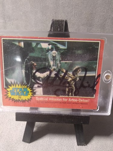 star wars SIGNED TRADING CARD c3po | eBay