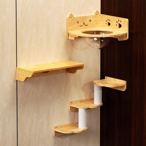 PETOMG Wall Mounted Cat Perch, Cat Wall Space Capsule(Corner Set ...