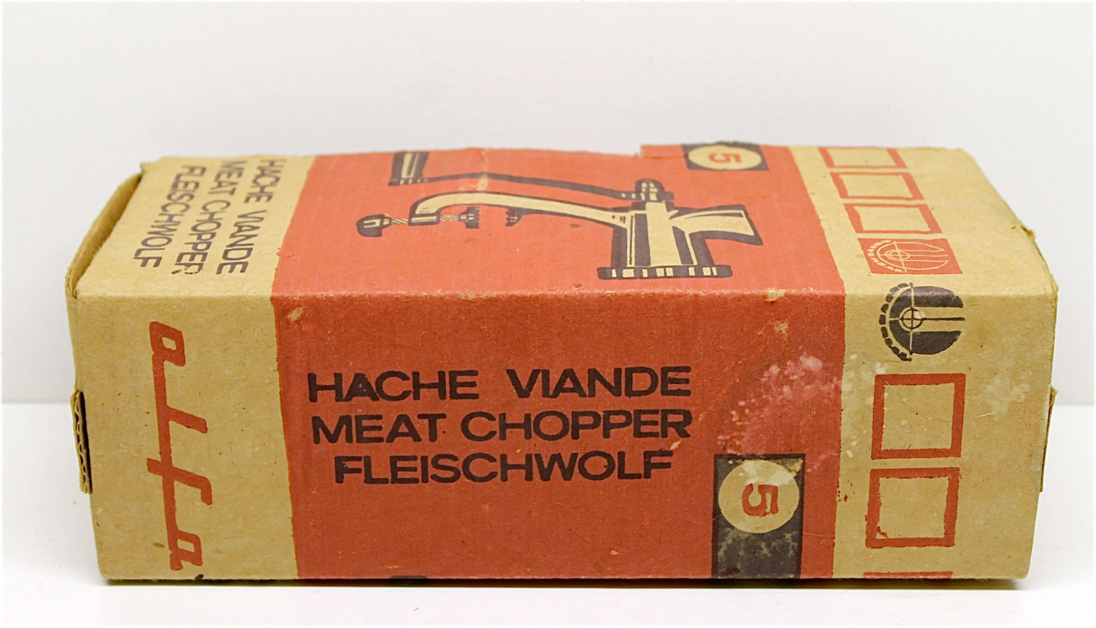 Vintage Meat Chopper Cast Iron Hache Viande Hand Manual Kitchen Utensil ...