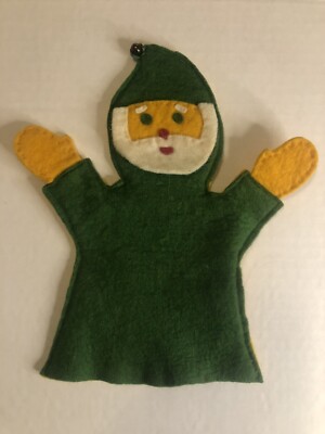 Vintage Felt Finger Puppet Man With Beard | eBay