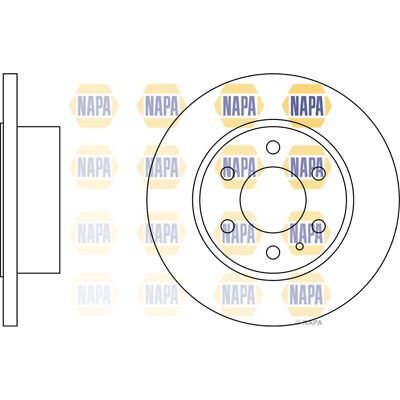 2x Brake Discs Solid For Iveco Daily MK5 Napa Proformer Rear 2996027 ...