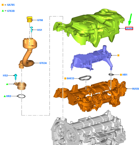 FORD TRANSIT CUSTOM MK1 Cache moteur 2420372 NEUF ORIGINE | eBay