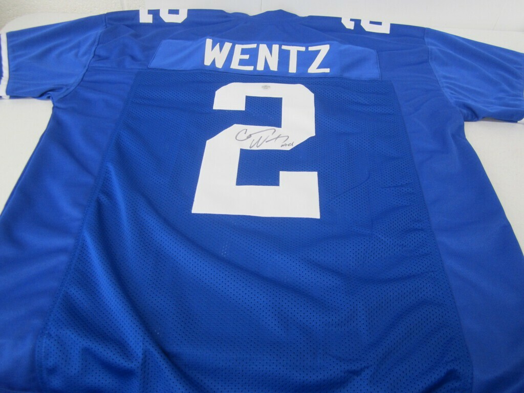 Carson Wentz Indianapolis Colts signed autographed Custom Jersey size ...