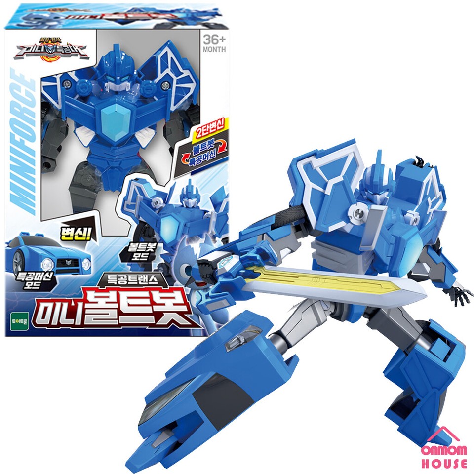 Mini Force TRANS MINI BOLT & SEMI BOT Ranger 5" Transformer Robot Car ...