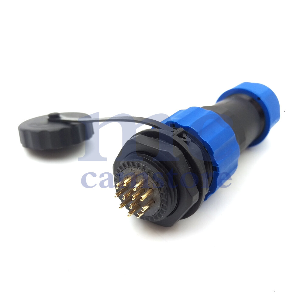 SD20 12 Pin Waterproof Bulkhead IP67 Plug Socket,Electrical Wire Cable ...
