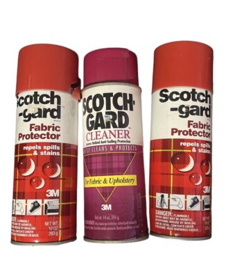Scotchgard 3M FABRIC PROTECTOR Scotchguard Repels Liquids 14oz & 10oz ...