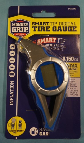 NEW Hopkins Monkey Grip SmartTip Digital Tire Gauge # 17130-MG | eBay
