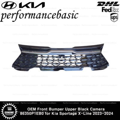 OEM Front Bumper Upper Black Camera 86350P1EB0 for Kia Sportage X-Line ...