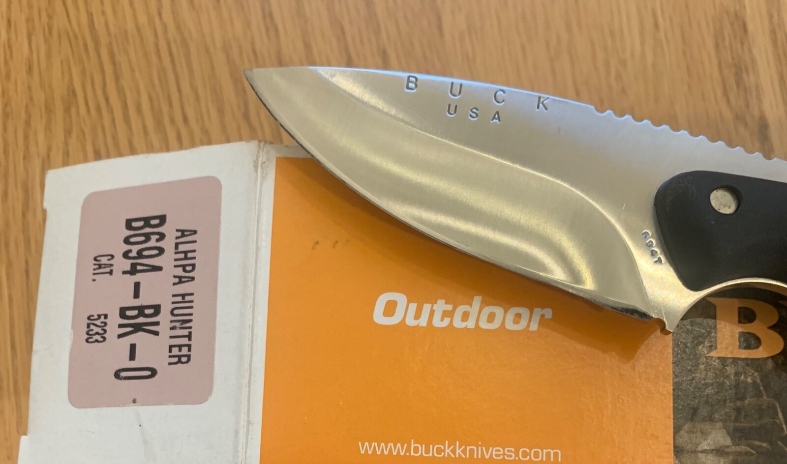 VINTAGE BUCK 694 ALPHA HUNTER KNIFE NEVER USED BOX LT1 | eBay