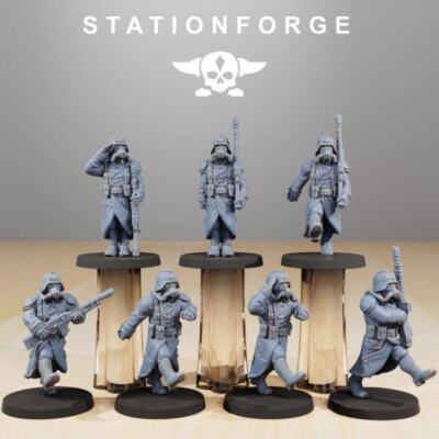 Grimguard Marching Poses | StationForge | Grimdark Compatible - Nerd3DForge | eBay