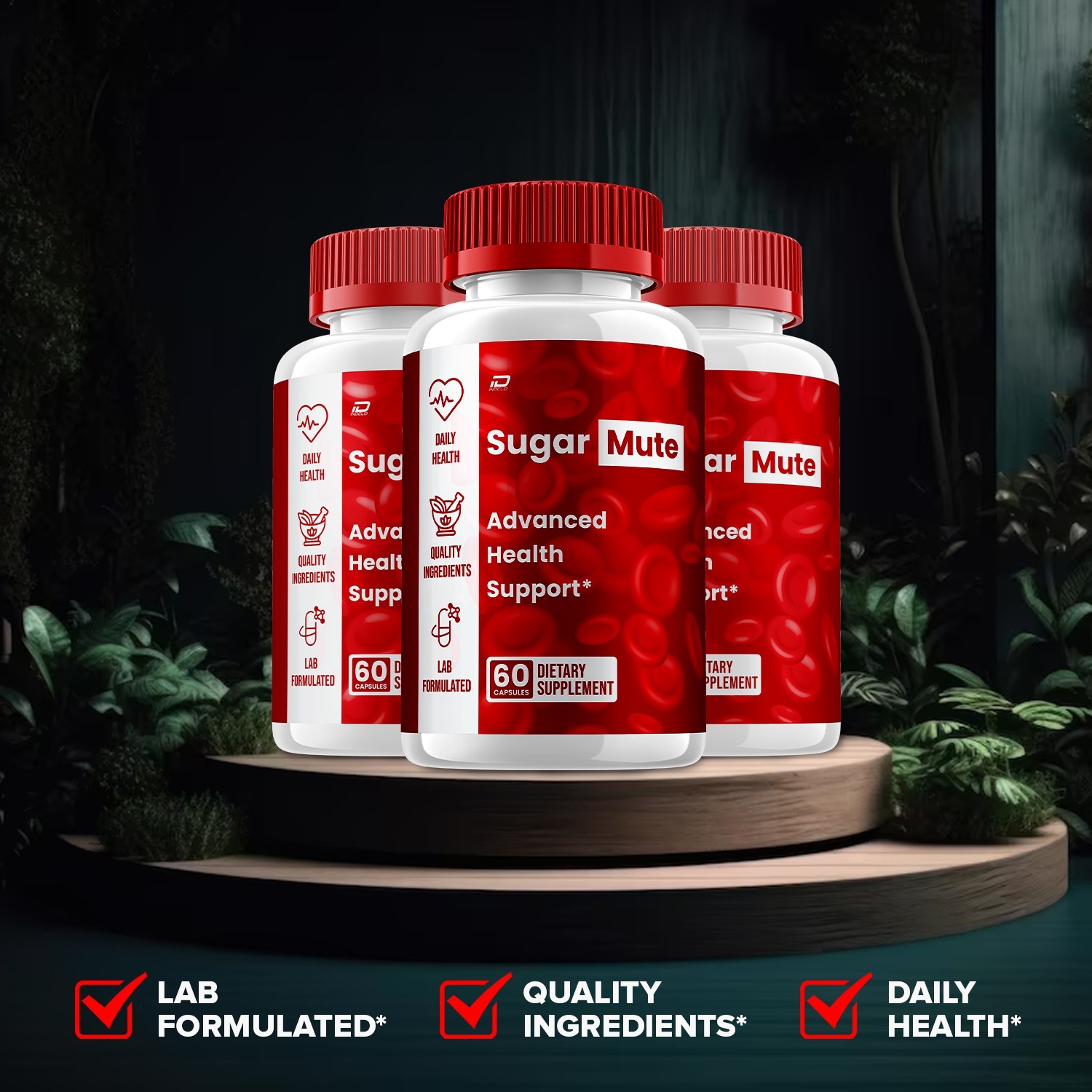 (3 Pack) Sugar Mute Capsules – SugarMute Natural Blend Glycogen Support ...