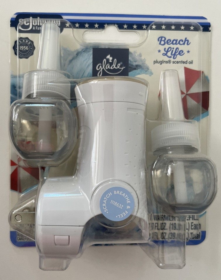 (3) Glade Summer Pops Beach 🏖️ Life Berries & Cream Refill Starter Kit ...