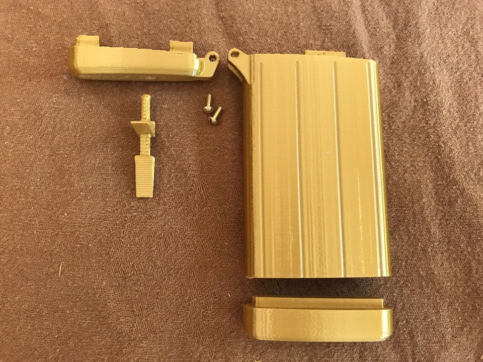Golden Gun Transforms into Cigarette Case Pen Lighter Replica Prop ...