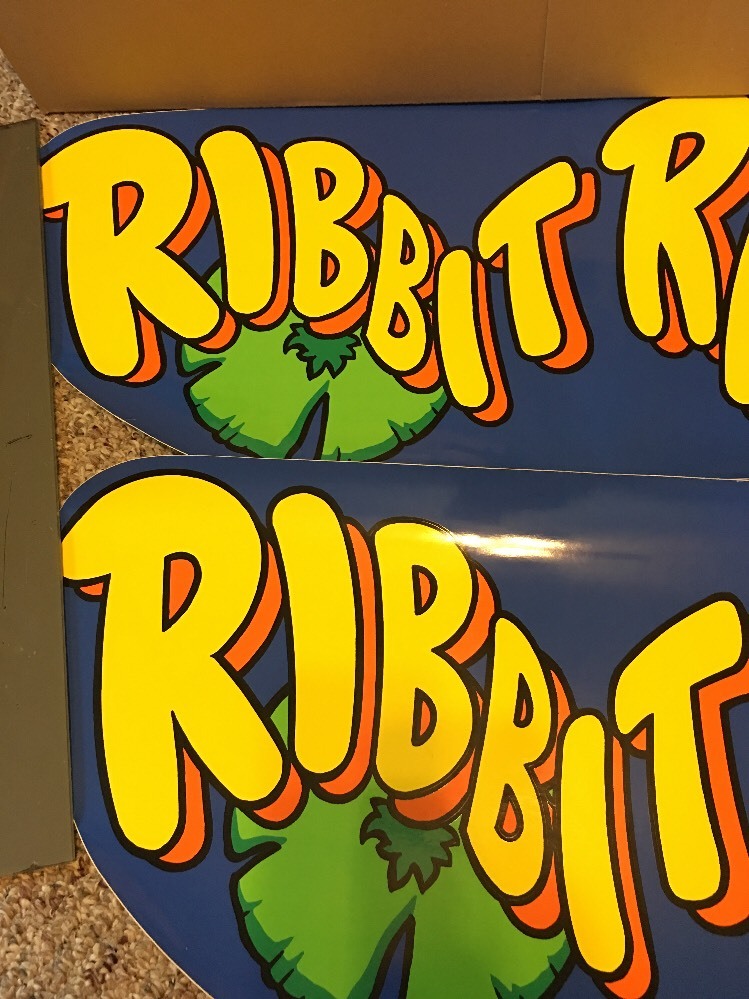 Set Ribbit Racin Arcade Vintage Side Art Stickers Decals Graphics NOS ...