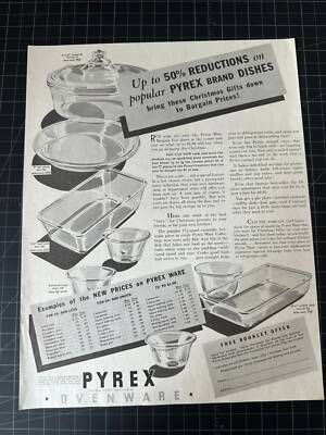 Vintage 1932 Pyrex Ovenware Print Ad | eBay