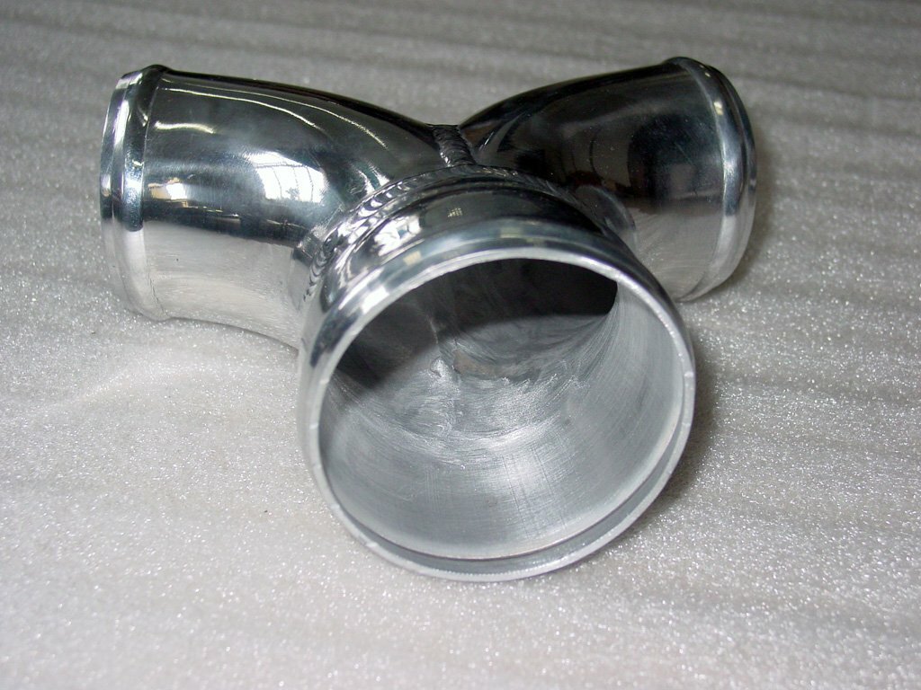 TURBO AIR Y PIPE 2.5" TO 3" DUAL SETUP Two 2.5" Pipes Merge to Single 3 ...
